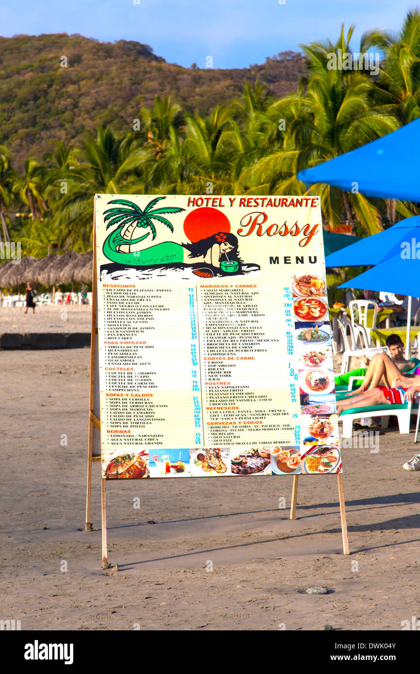 Playa La Ropa, Zihuatanejo, Guerrero, Mexico Stock Photo - Alamy