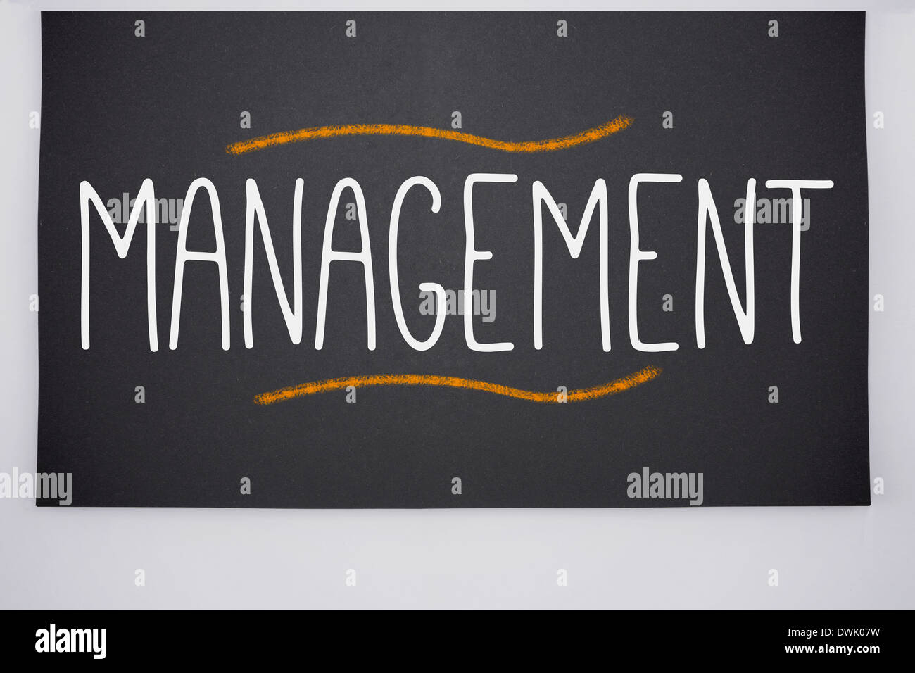 Management written on big blackboard Stock Photo - Alamy