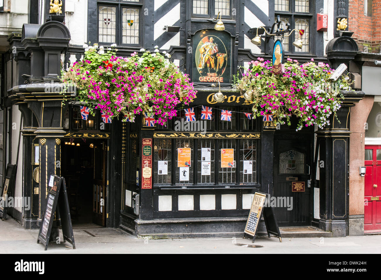 Front Exterior of The George Pub, Westminster, London Stock Photo - Alamy