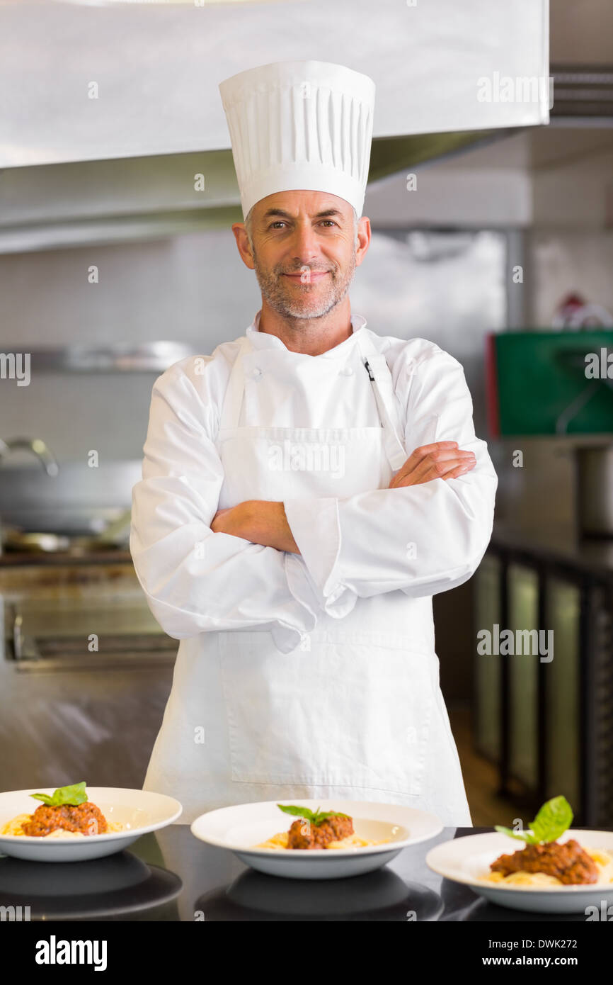 Confident chef hands folded hi-res stock photography and images - Alamy