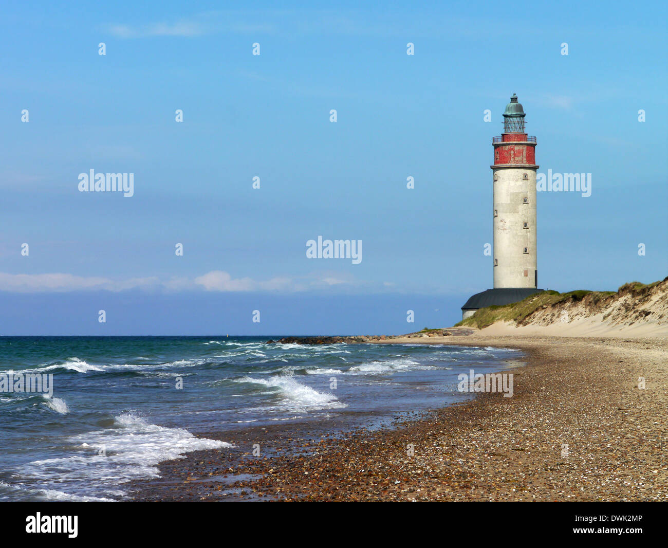 lighthouse at anholt, denmark Stock Photo - Alamy
