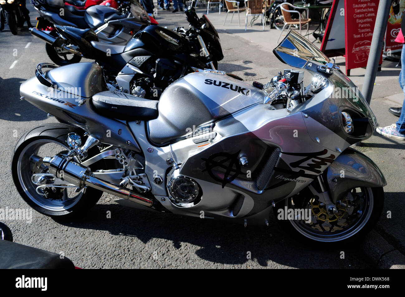 Motorcycle parking derbyshire hi-res stock photography and images - Alamy