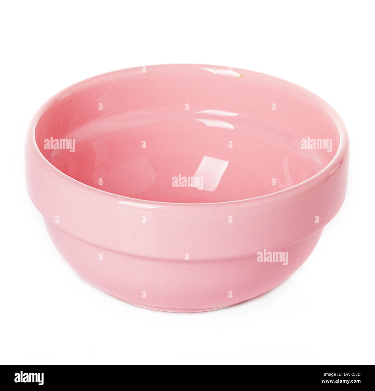 Plate, dish pink isolated Stock Photo - Alamy