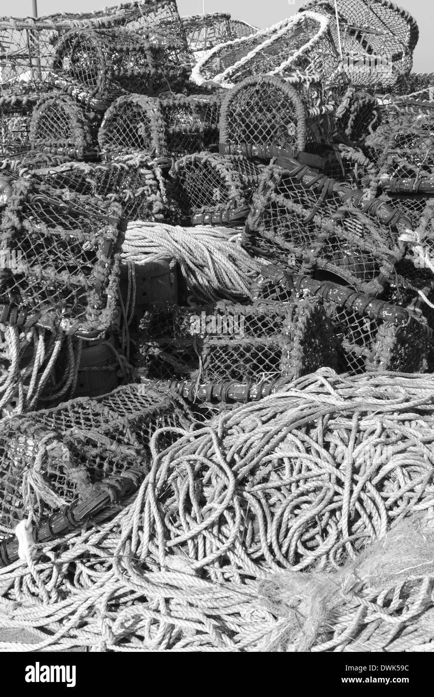 Lobster equipment Black and White Stock Photos & Images - Alamy