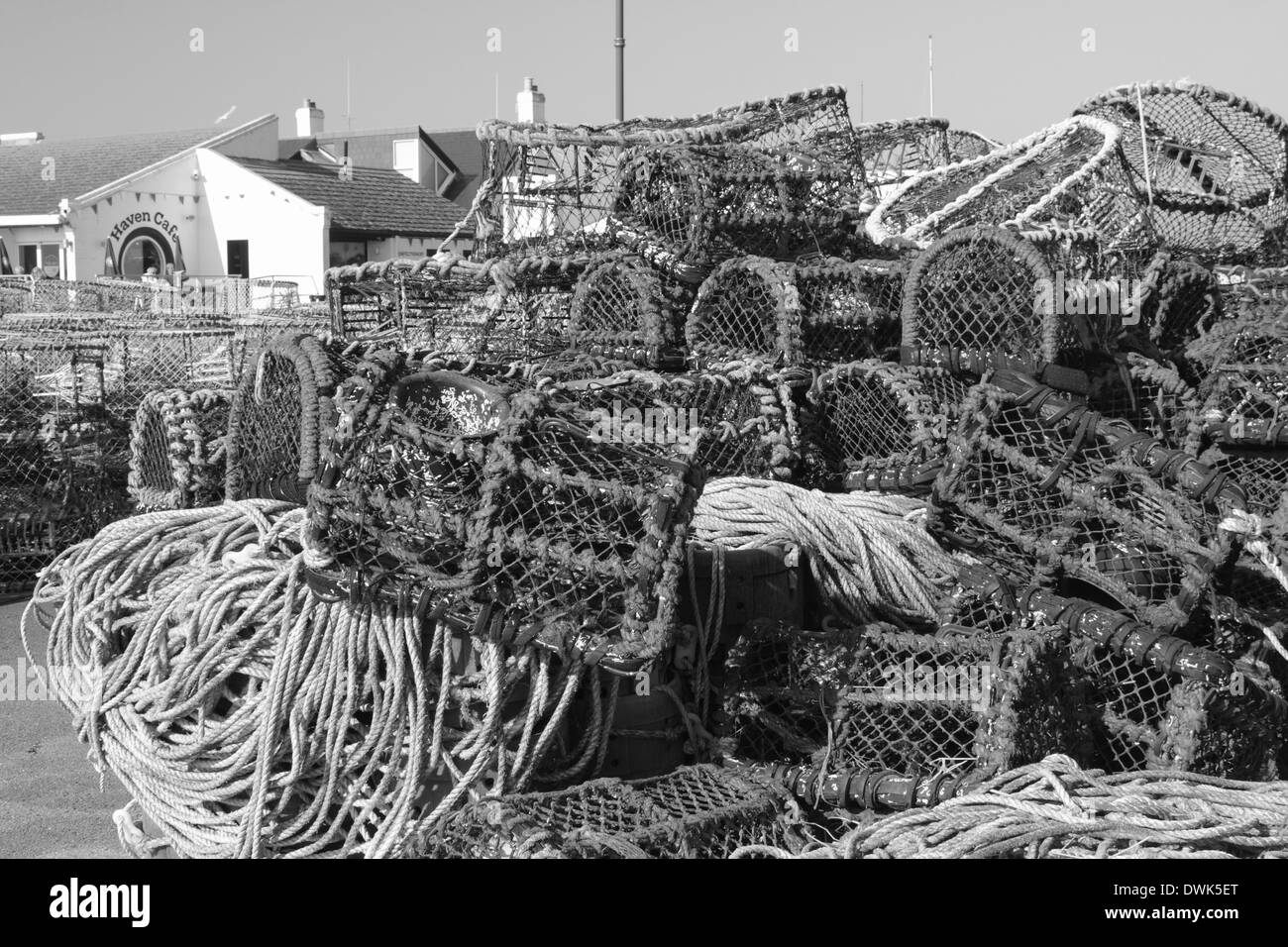 Lobster equipment Black and White Stock Photos & Images - Alamy