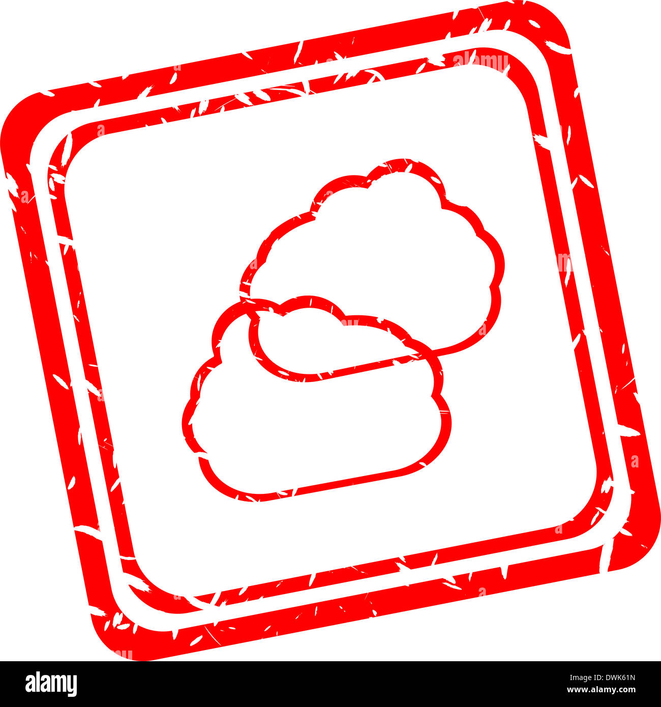 abstract red cloud signs, web symbols and icons Stock Photo - Alamy