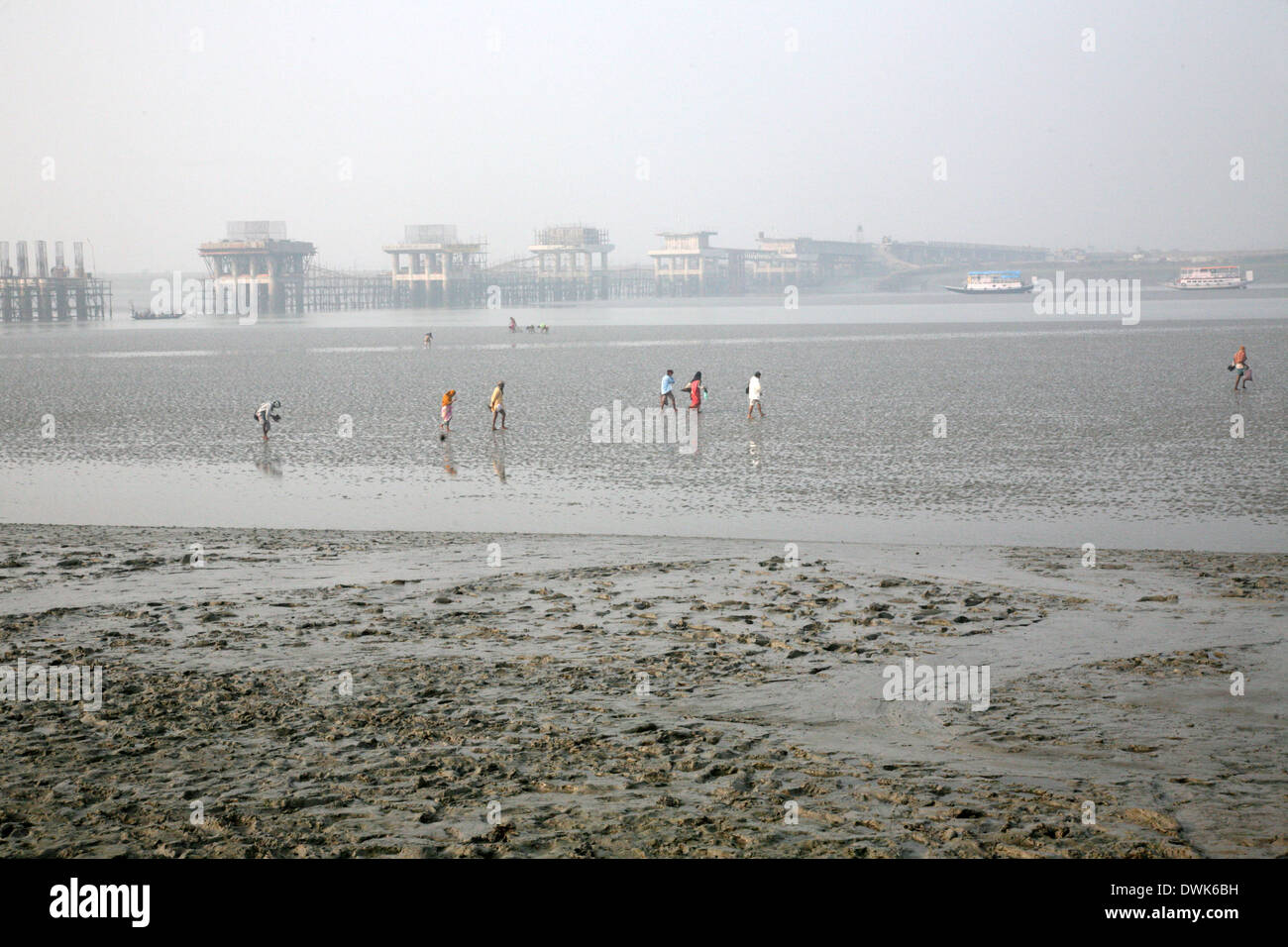 Crossing Matla river near Canning Town, India Stock Photo - Alamy