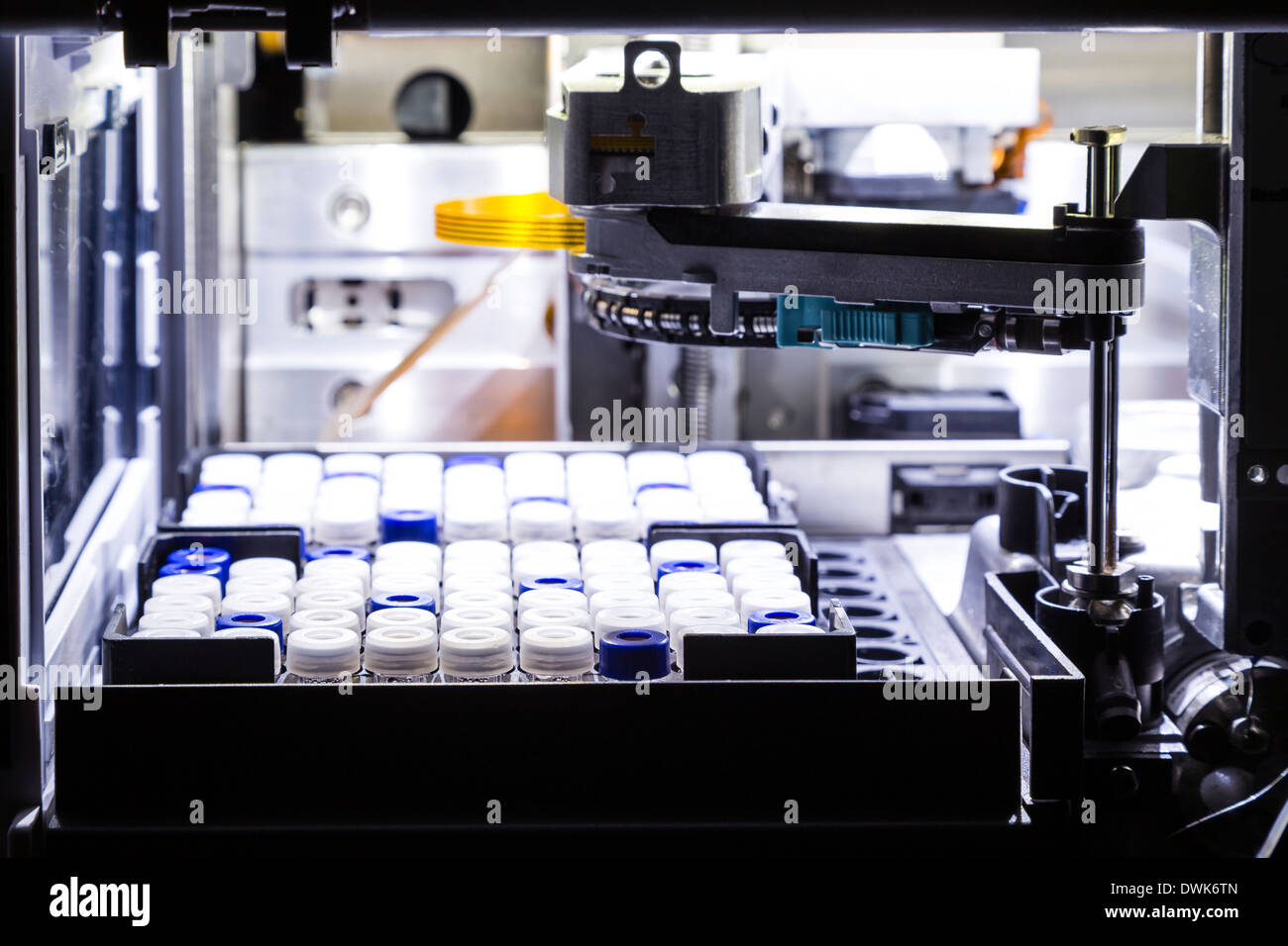 Autosampling unit in a HPLC system in a real laboratory Stock Photo - Alamy