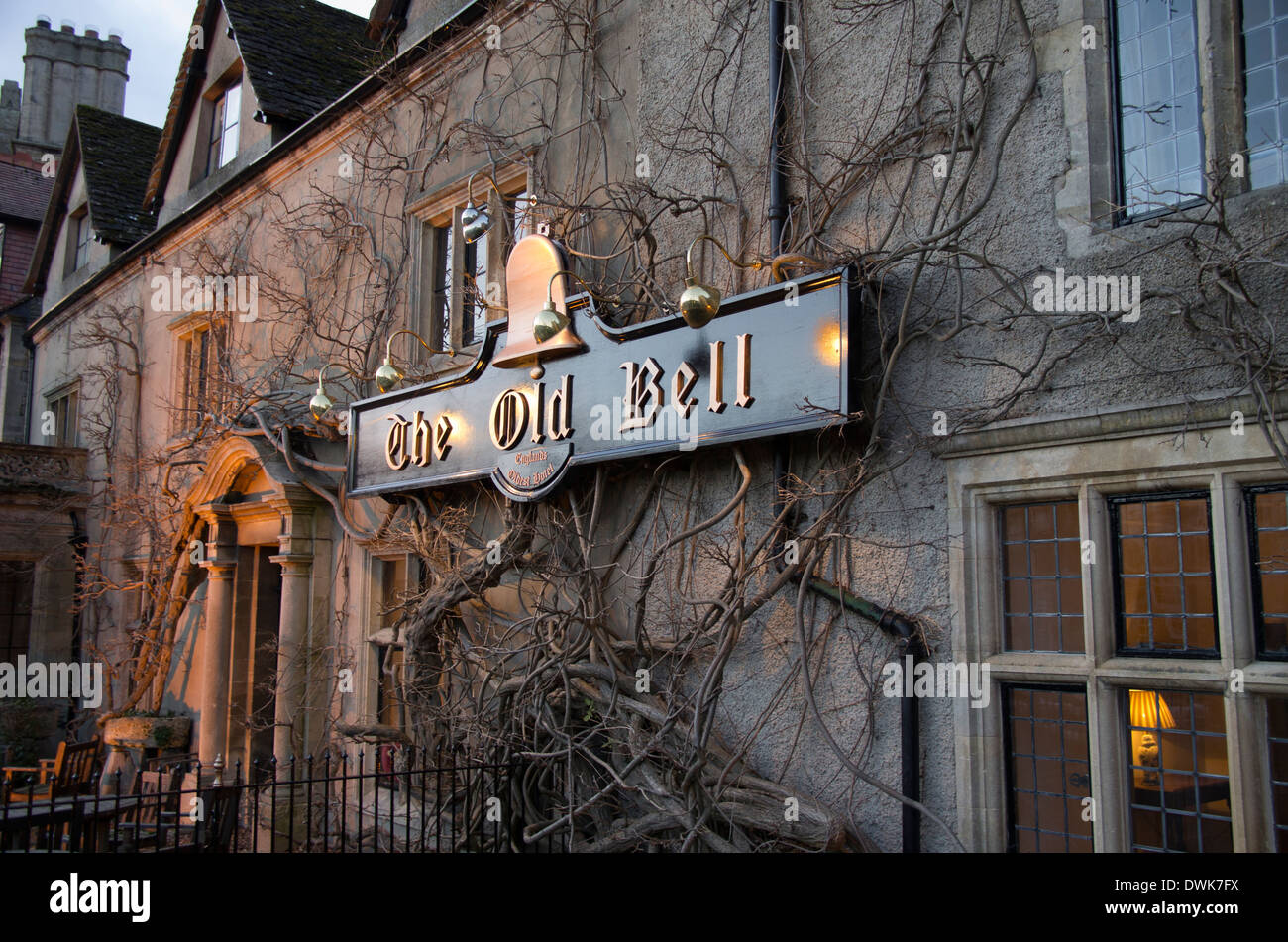 The Old Bell hotel, Malmesbury, in evening light Stock Photo - Alamy