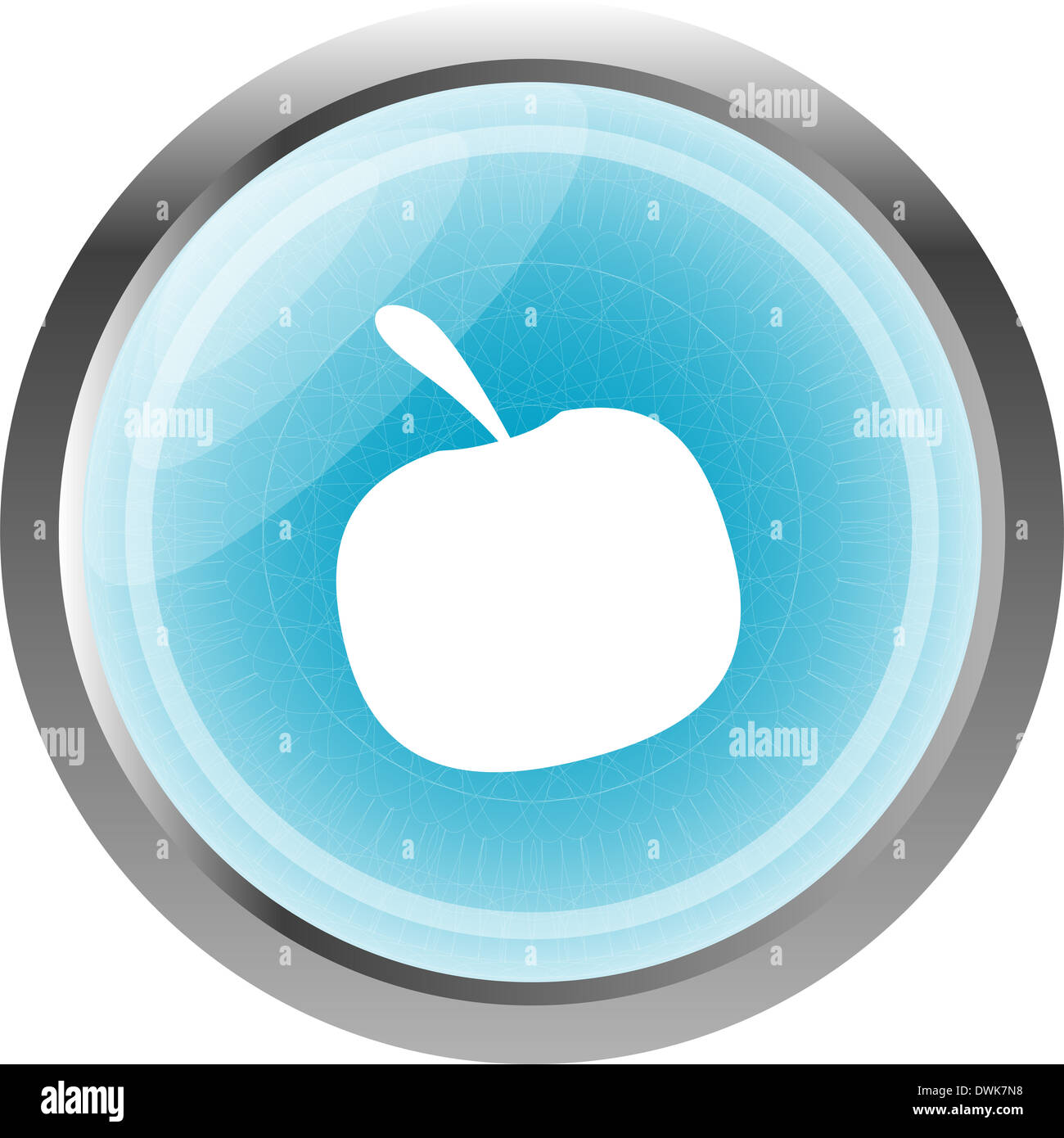 Apple Icon on Internet Button Original Illustration Stock Photo - Alamy