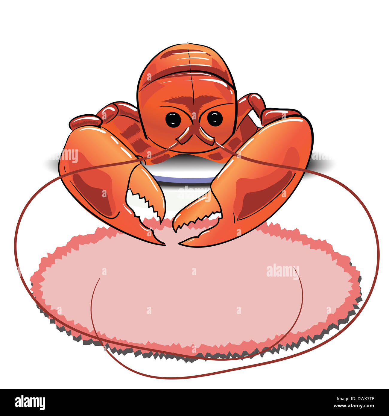 colorful illustration with lobster for your design Stock Photo - Alamy