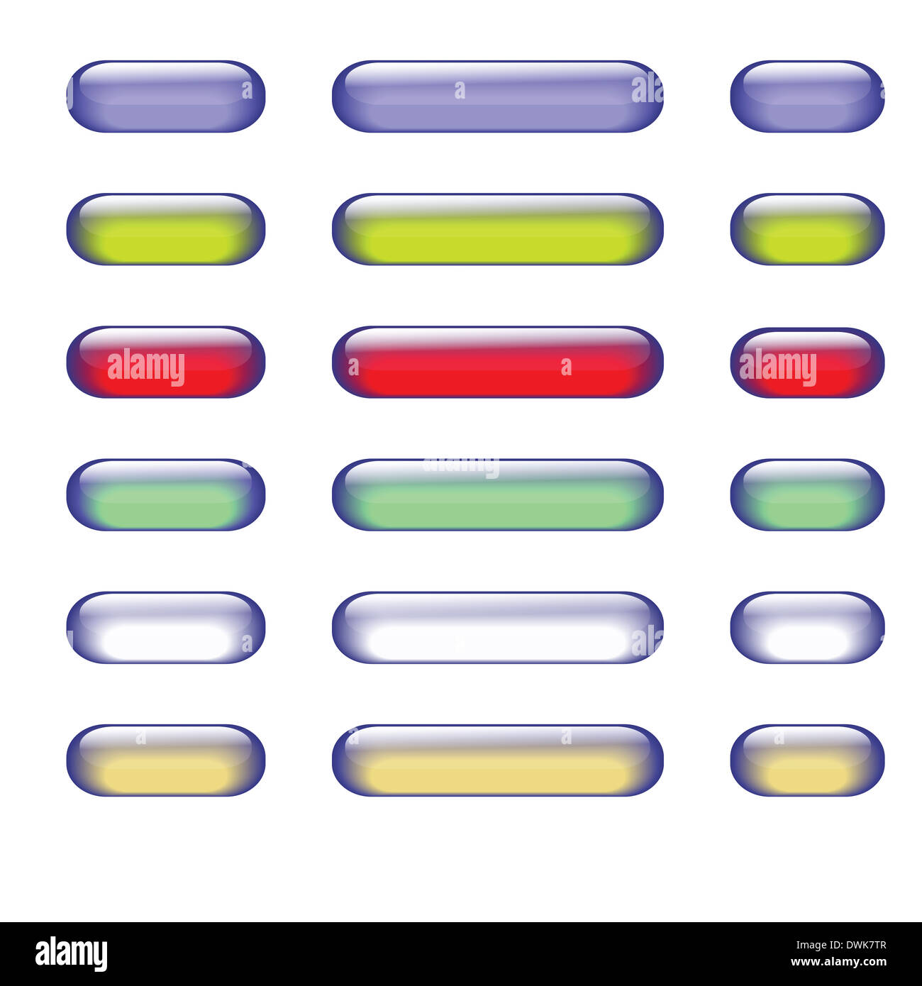 colorful illustration with glass buttons for your design Stock Photo ...