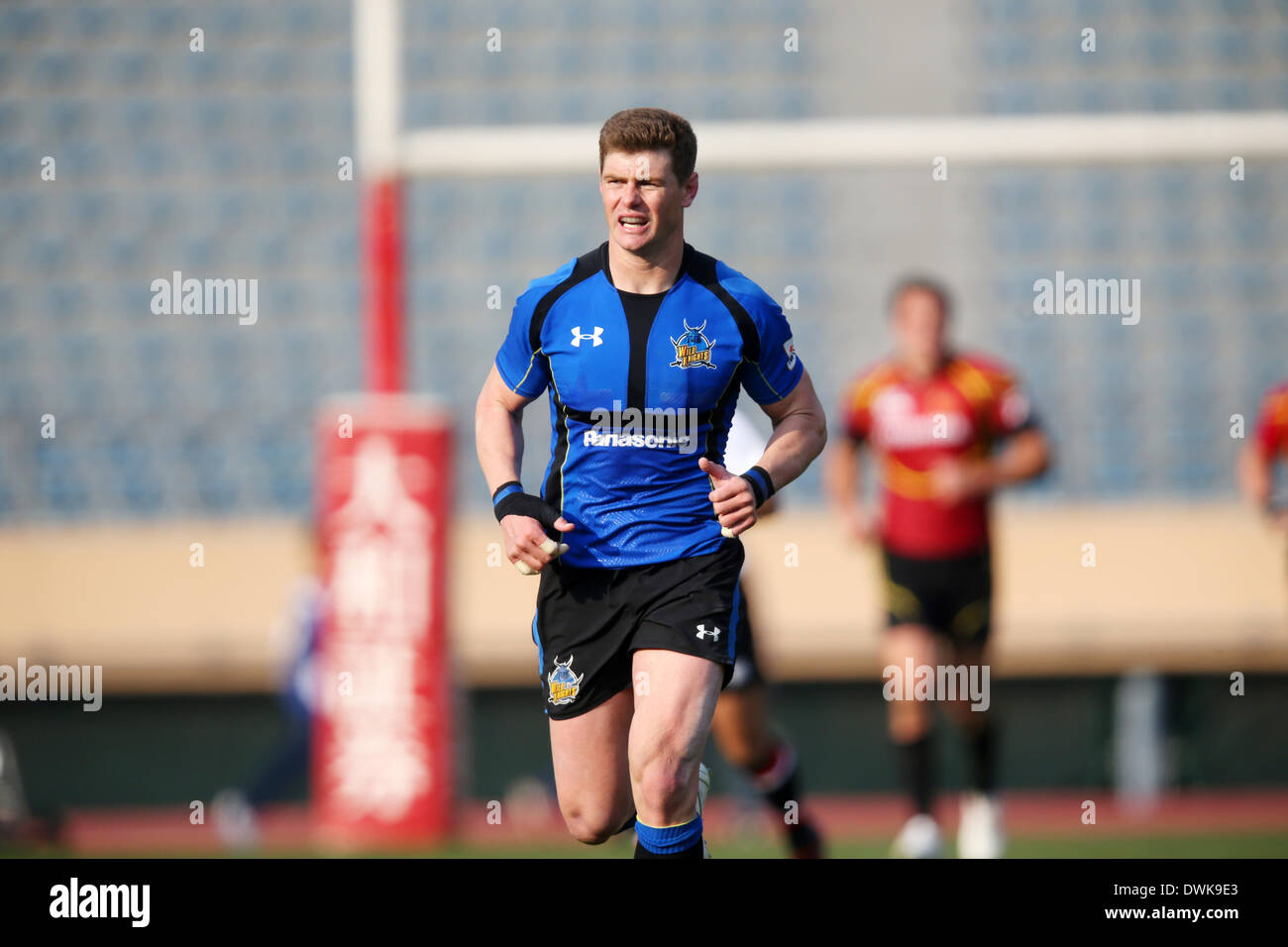 National Stadium, Tokyo, Japan. 9th Mar, 2014. Berrick Barnes (Wild ...