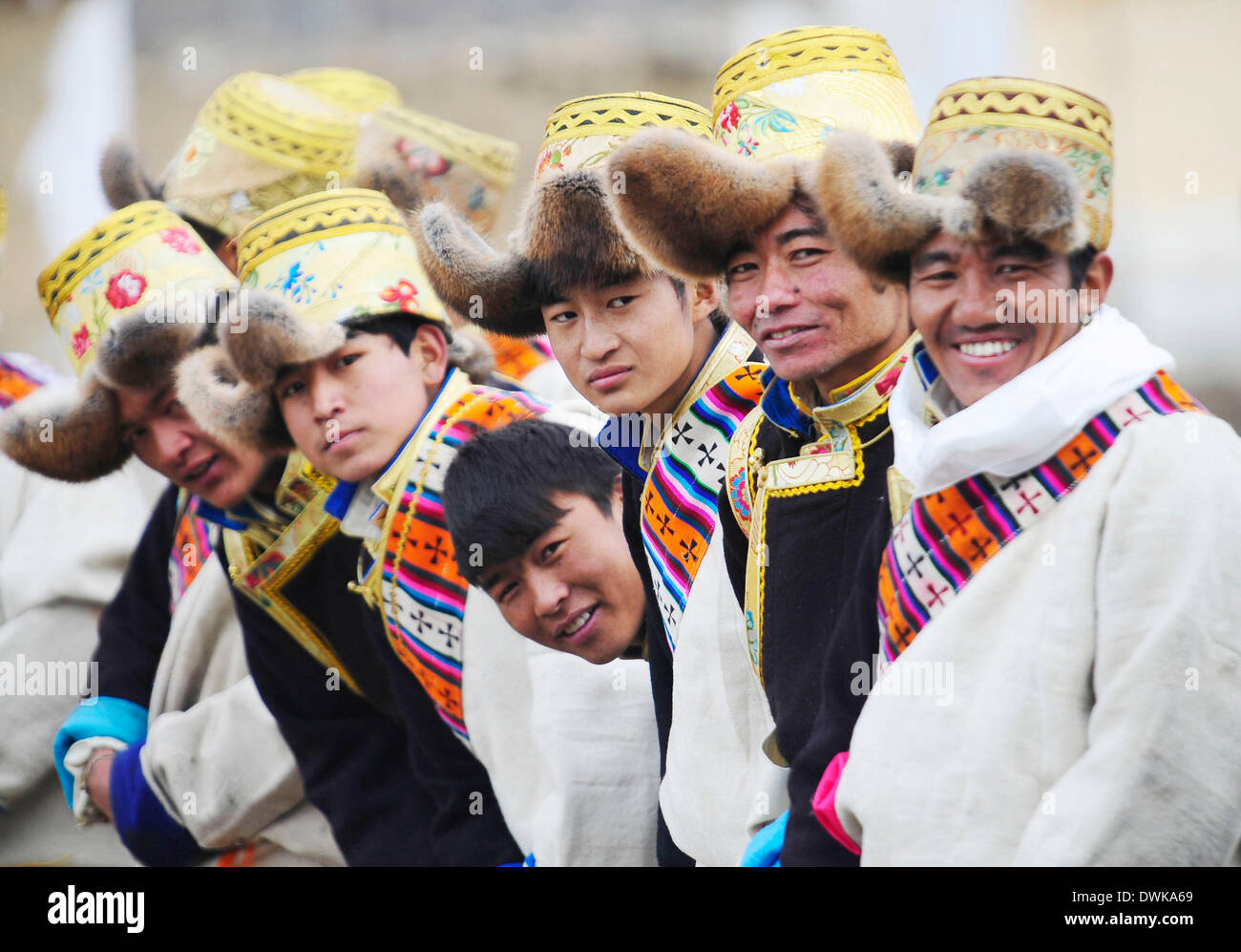 Lhasa, China's Tibet Autonomous Region. 5th Mar, 2014. People of the ...