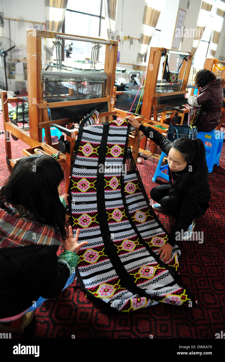 Traditional tujia brocade hi-res stock photography and images - Alamy