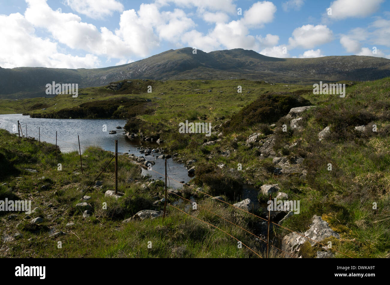 Beinn Mhor from near Lochskipport, South Uist, Western Isles, Scotland ...