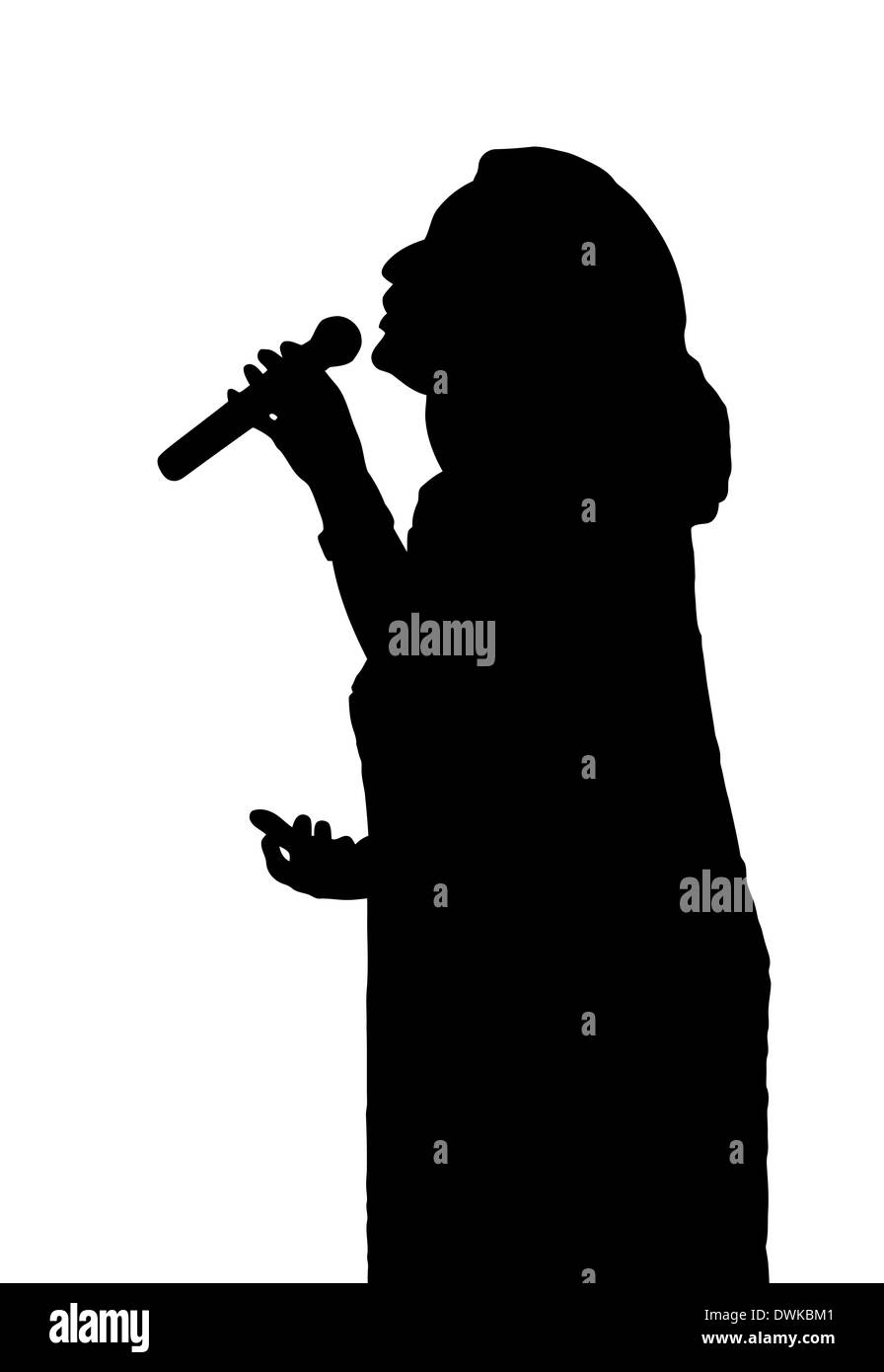 Female singer classical Black and White Stock Photos & Images - Alamy