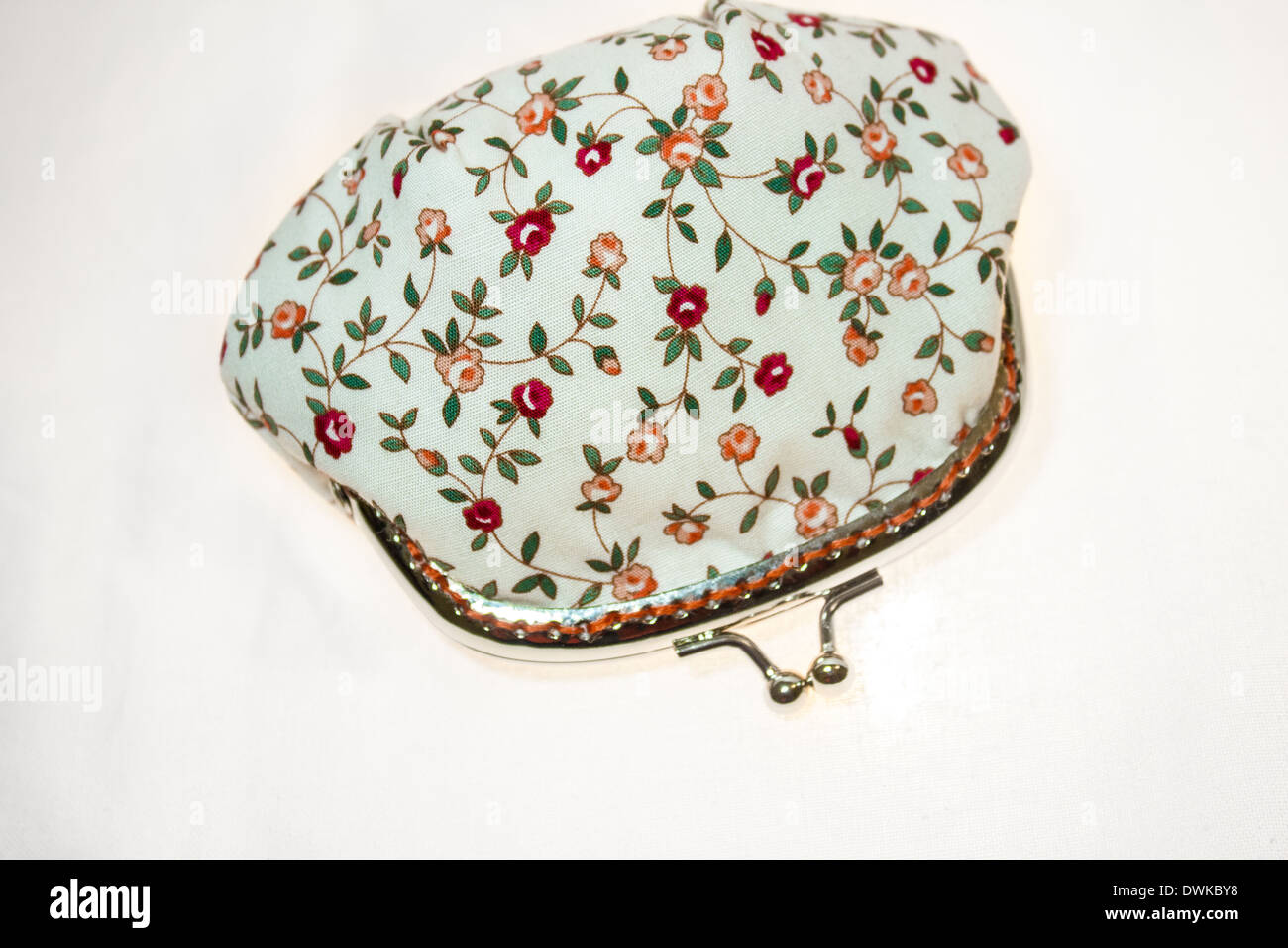 Small woman purse with withe background Stock Photo - Alamy