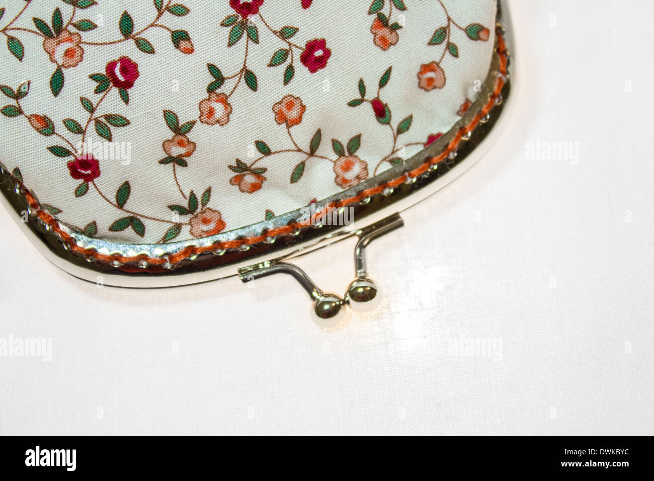 Small woman purse with withe background Stock Photo - Alamy