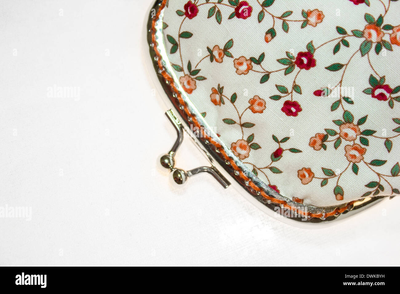 Small woman purse with withe background Stock Photo - Alamy