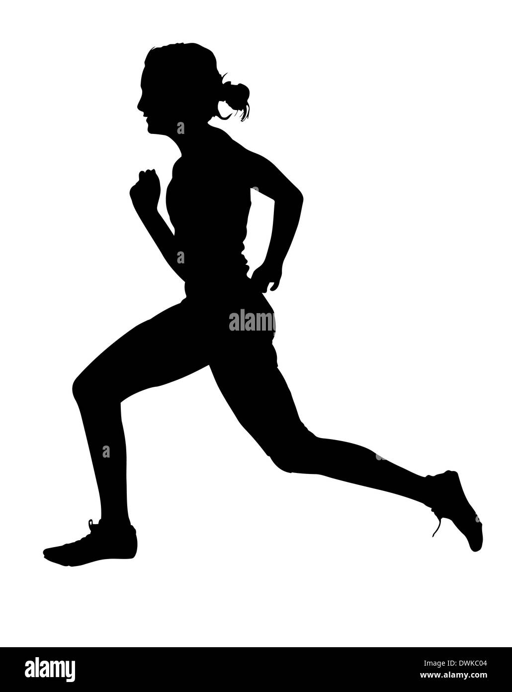 Female track Black and White Stock Photos & Images - Alamy