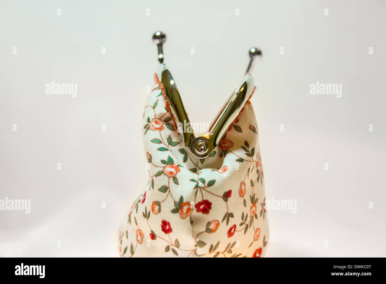 Small woman purse with withe background Stock Photo - Alamy