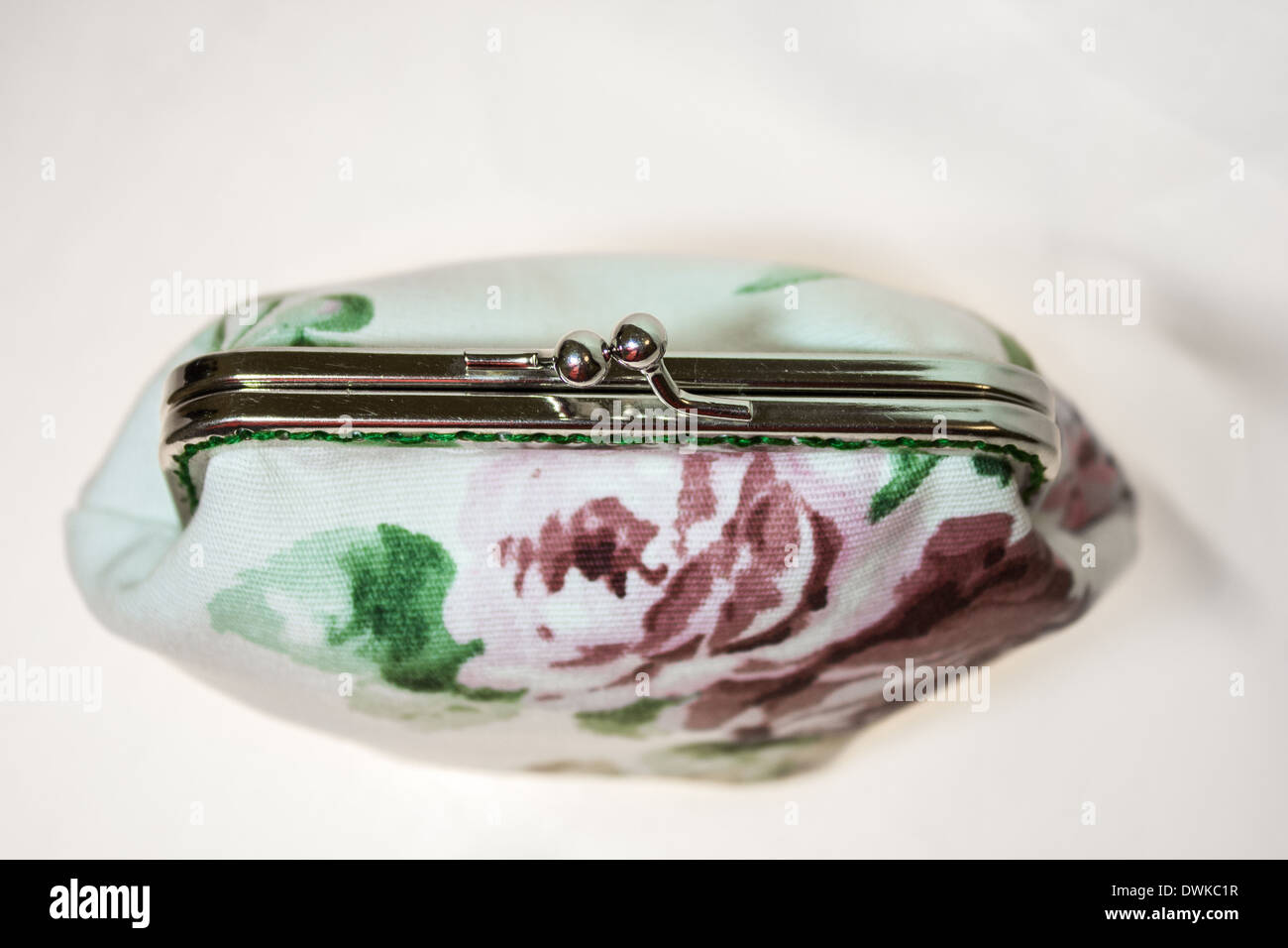 Small woman purse with withe background Stock Photo - Alamy