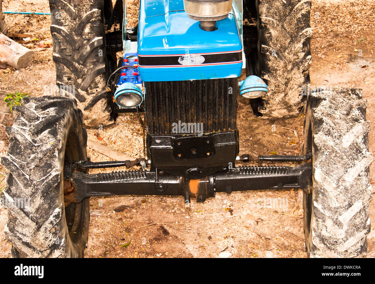 Tractor car the view from the front of the car Stock Photo - Alamy