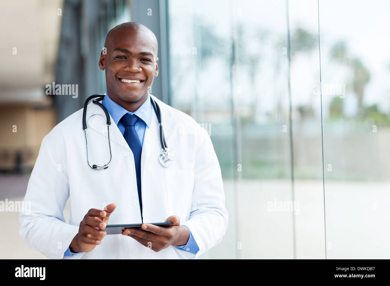 Happy african american male doctor hi-res stock photography and images ...