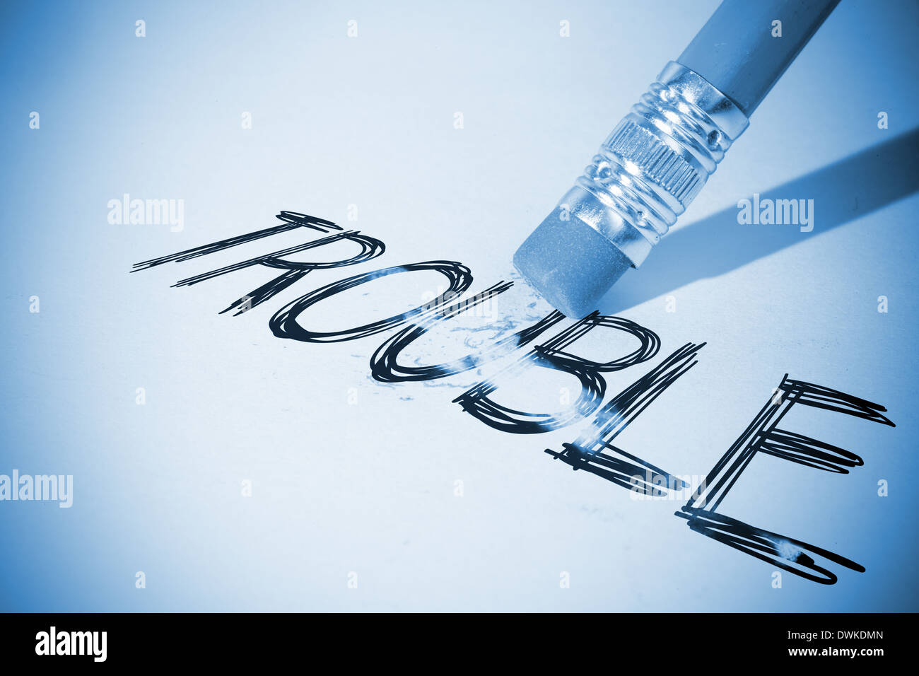 Trouble word hi-res stock photography and images - Alamy