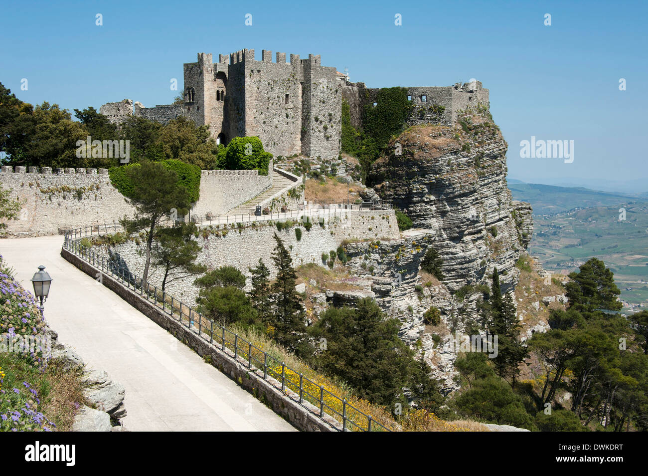 Castello di Venere, Erice Stock Photo - Alamy