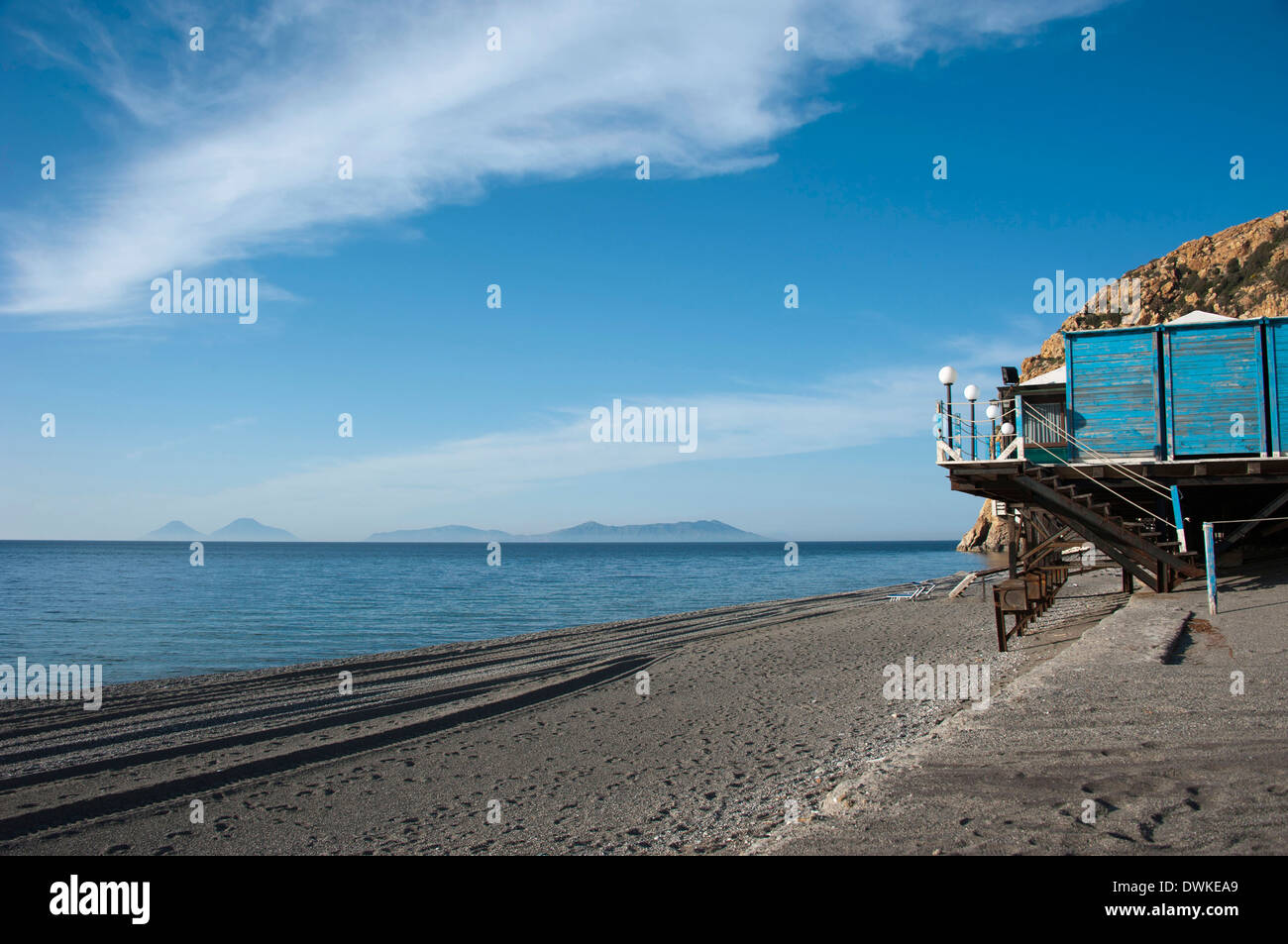 Beach, Capo Calava Stock Photo - Alamy