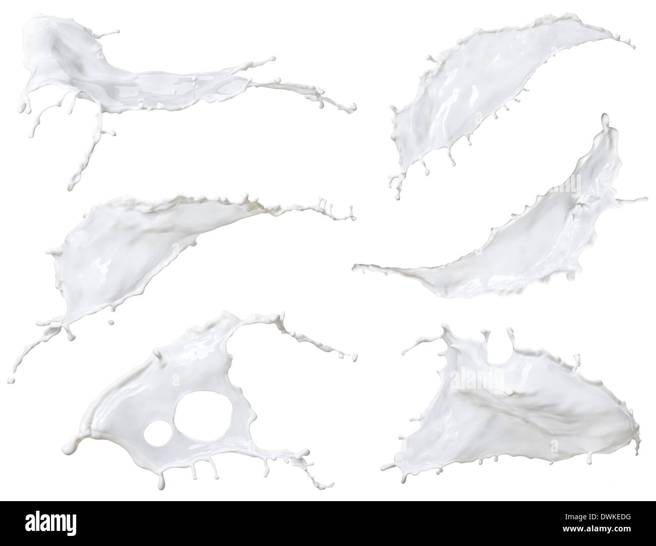 white milk isolated on white background Stock Photo - Alamy