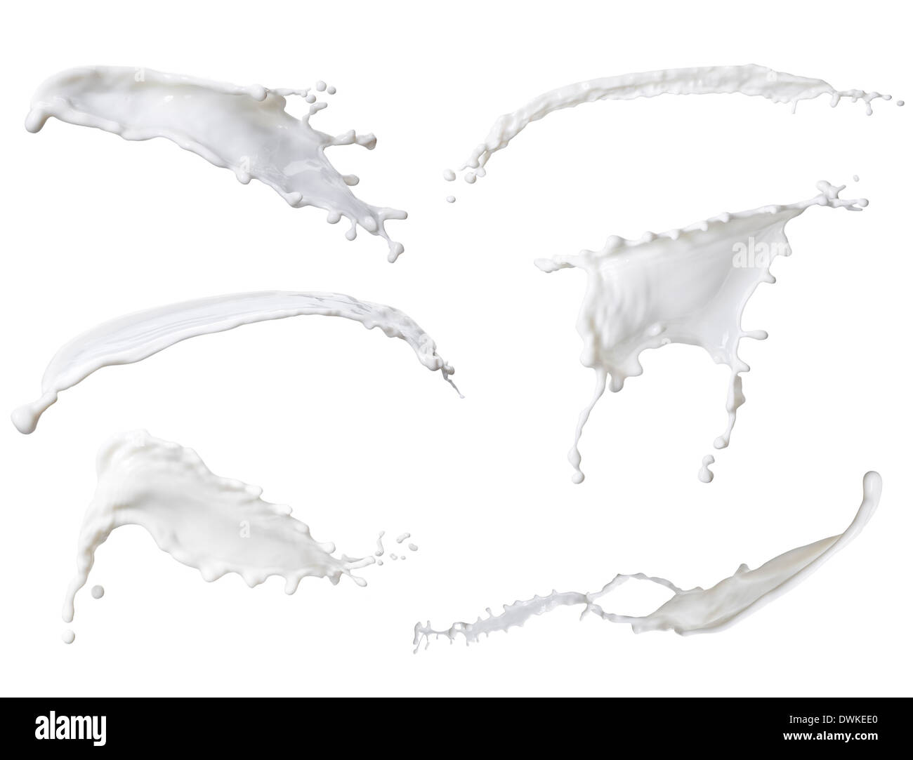 white milk isolated on white background Stock Photo - Alamy