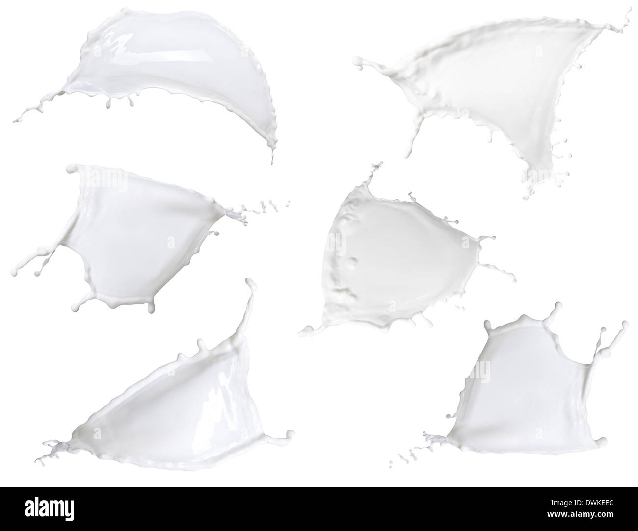 white milk isolated on white background Stock Photo - Alamy