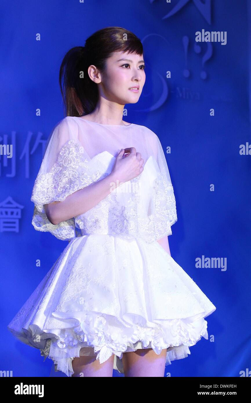 Taipei, Taiwan. 10th Mar, 2014. Singer Miya releases new album in ...