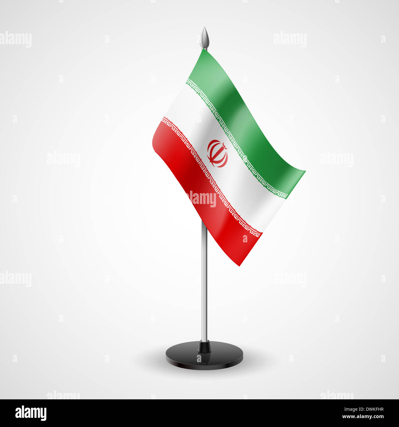 State table flag of Iran. National symbol Stock Photo - Alamy