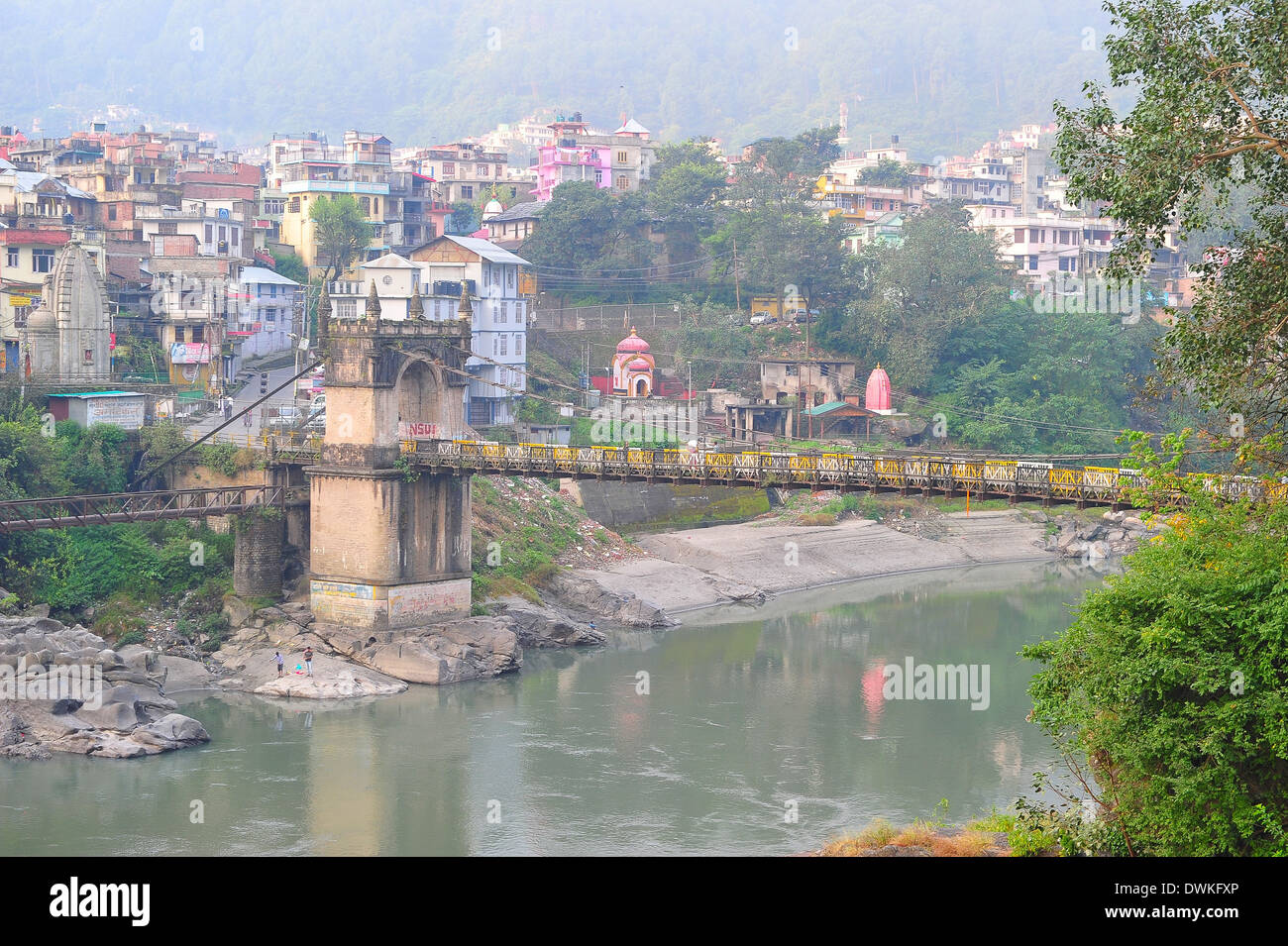 Victoria Bridge across Beas River, Mandi, Himachal Pradesh, India, Asia ...