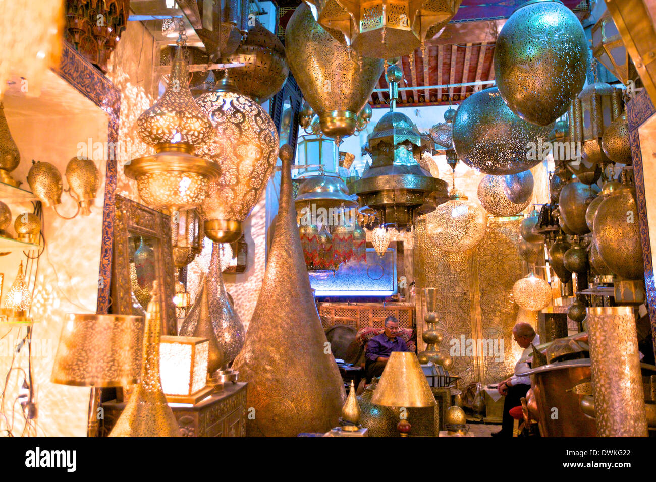 Brass Shop, Medina, Fez, Morocco, North Africa, Africa Stock Photo - Alamy
