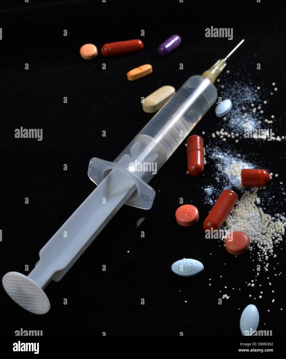The symbol of medicine photo shows unordered or ordered drugs. | Stock ...