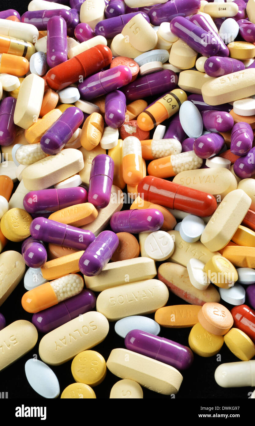 The symbol of medicine photo shows unordered or ordered drugs. | Stock ...
