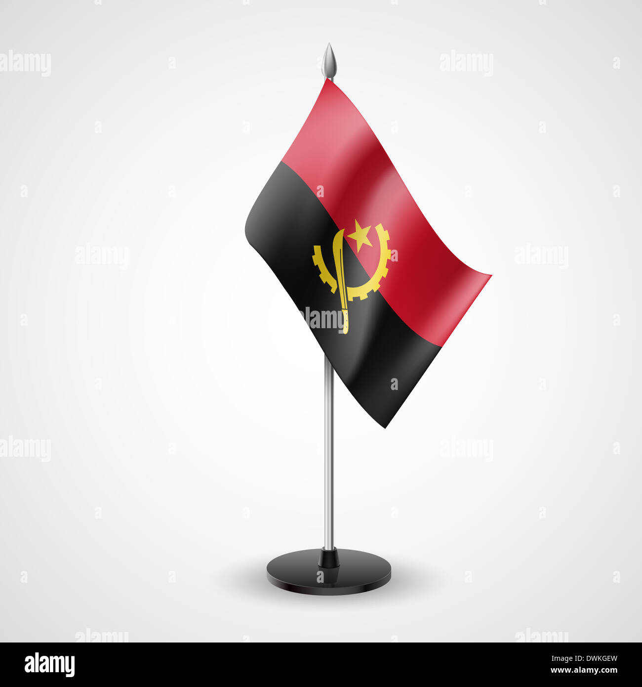 State table flag of Angola. National symbol Stock Photo - Alamy