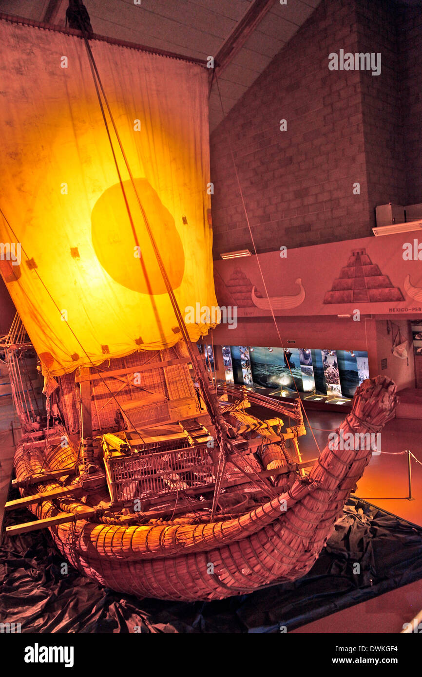 Ra, the reed raft built by Thor Heyerdahl, Maritime Museum in Oslo ...