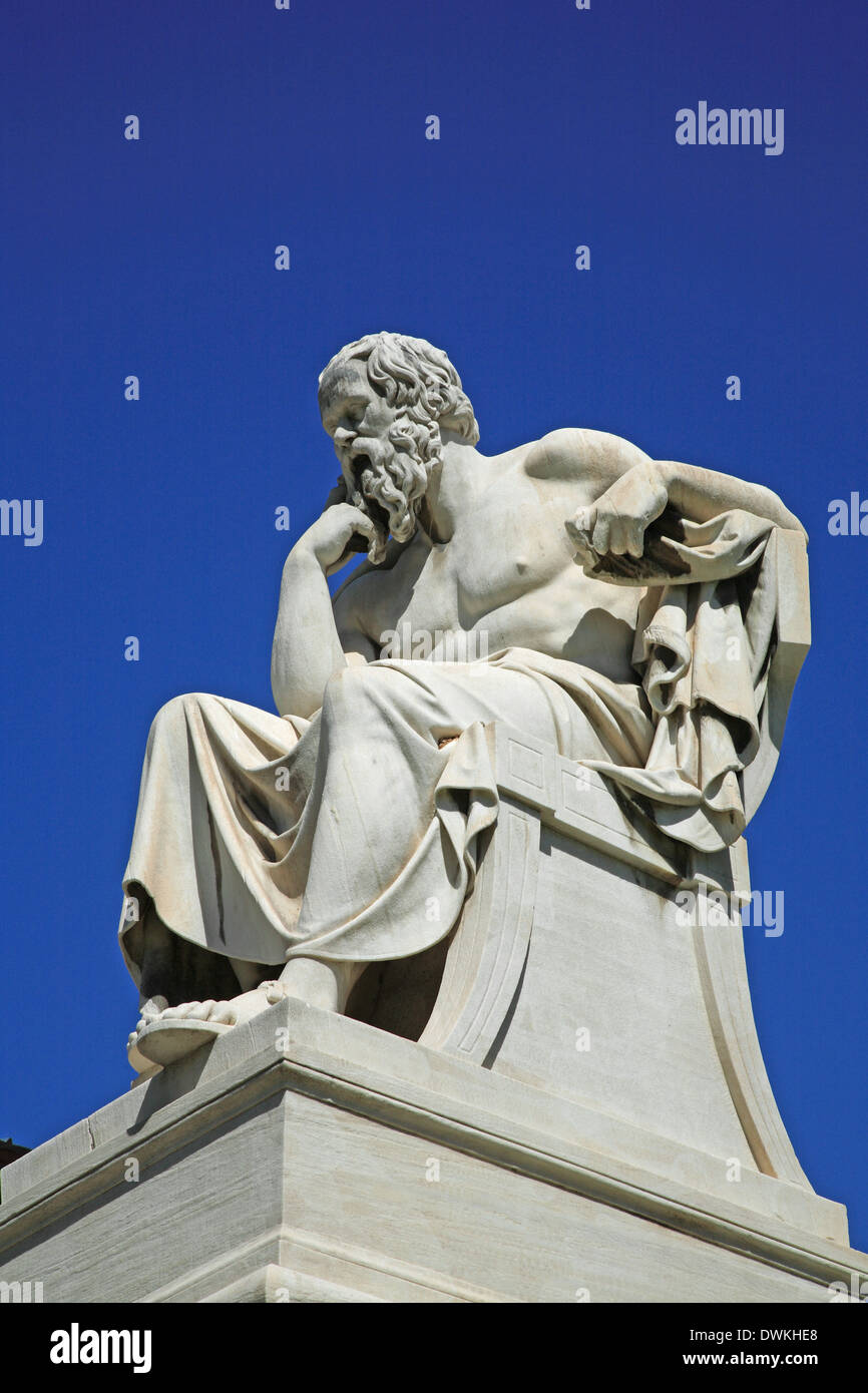 Greece, Athens, Socrates, Philosopher, Statue Stock Photo - Alamy