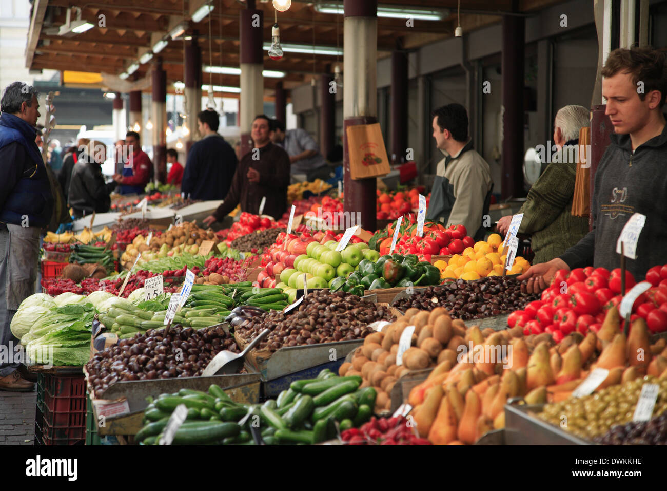 Greece, Athens, Central Market Stock Photo - Alamy