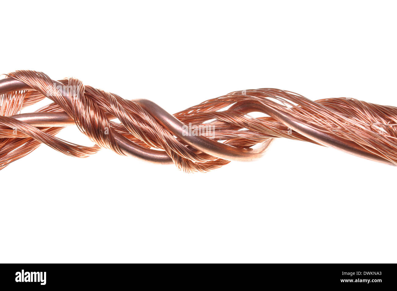 Copper wire, a symbol of growth and development in industry Stock Photo ...