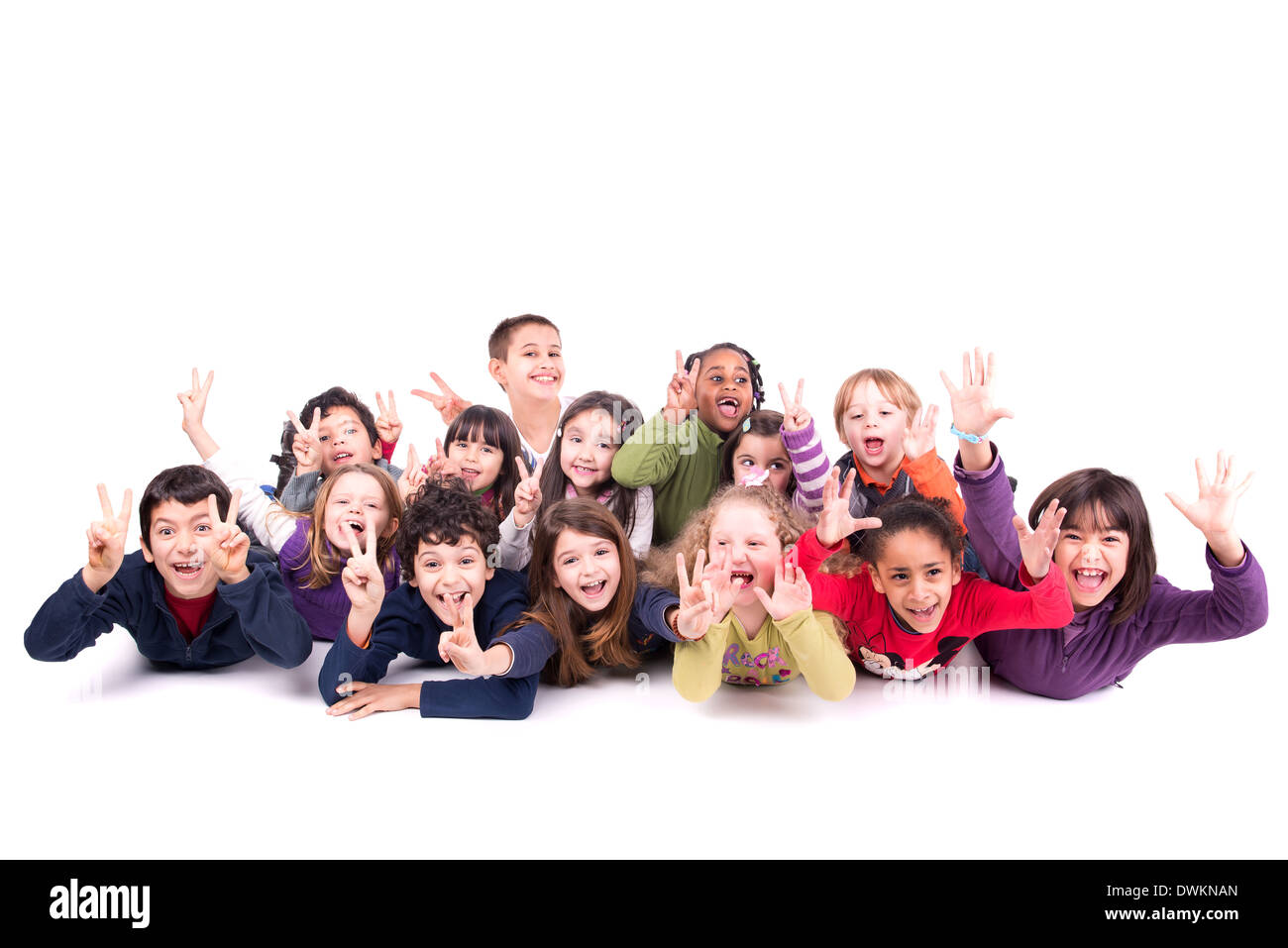 Girl making funny faces at boy hi-res stock photography and images - Alamy