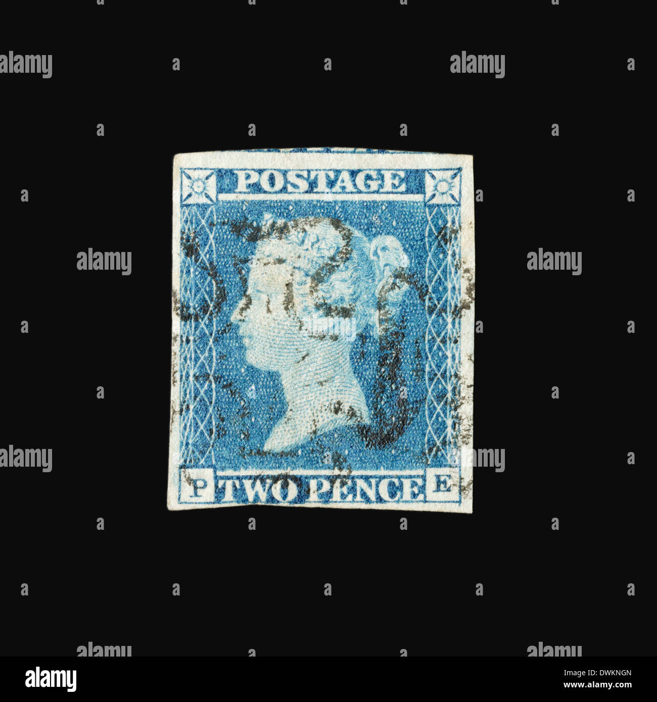 British postage stamp two pence hi-res stock photography and images - Alamy