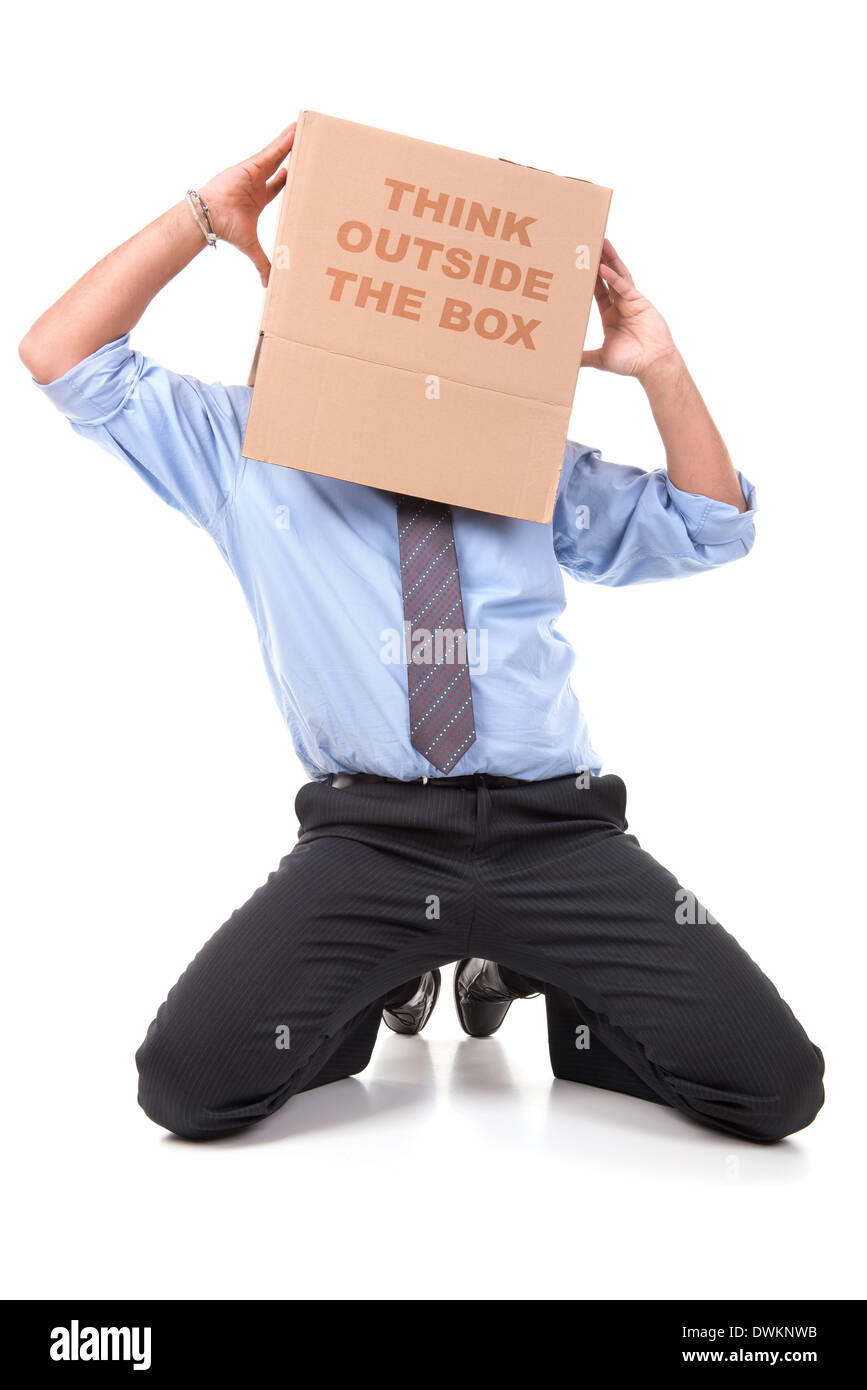 Cardboard box head hi-res stock photography and images - Alamy