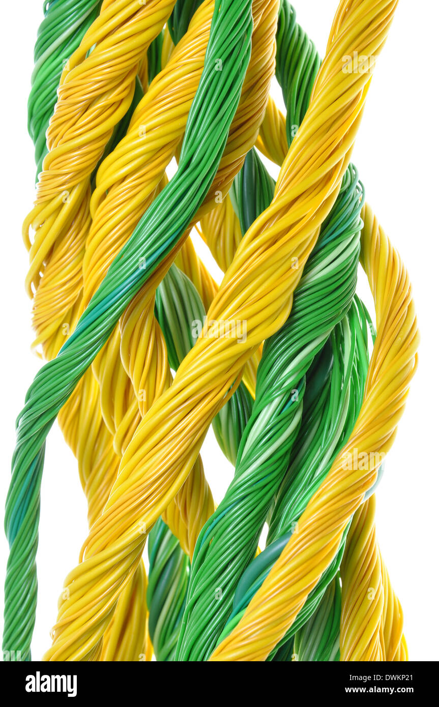 Abstract global network, swirl of computer wires Stock Photo - Alamy